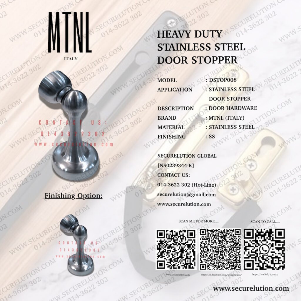 Securelution Global | Heavy Duty Stainless Steel Door Stopper