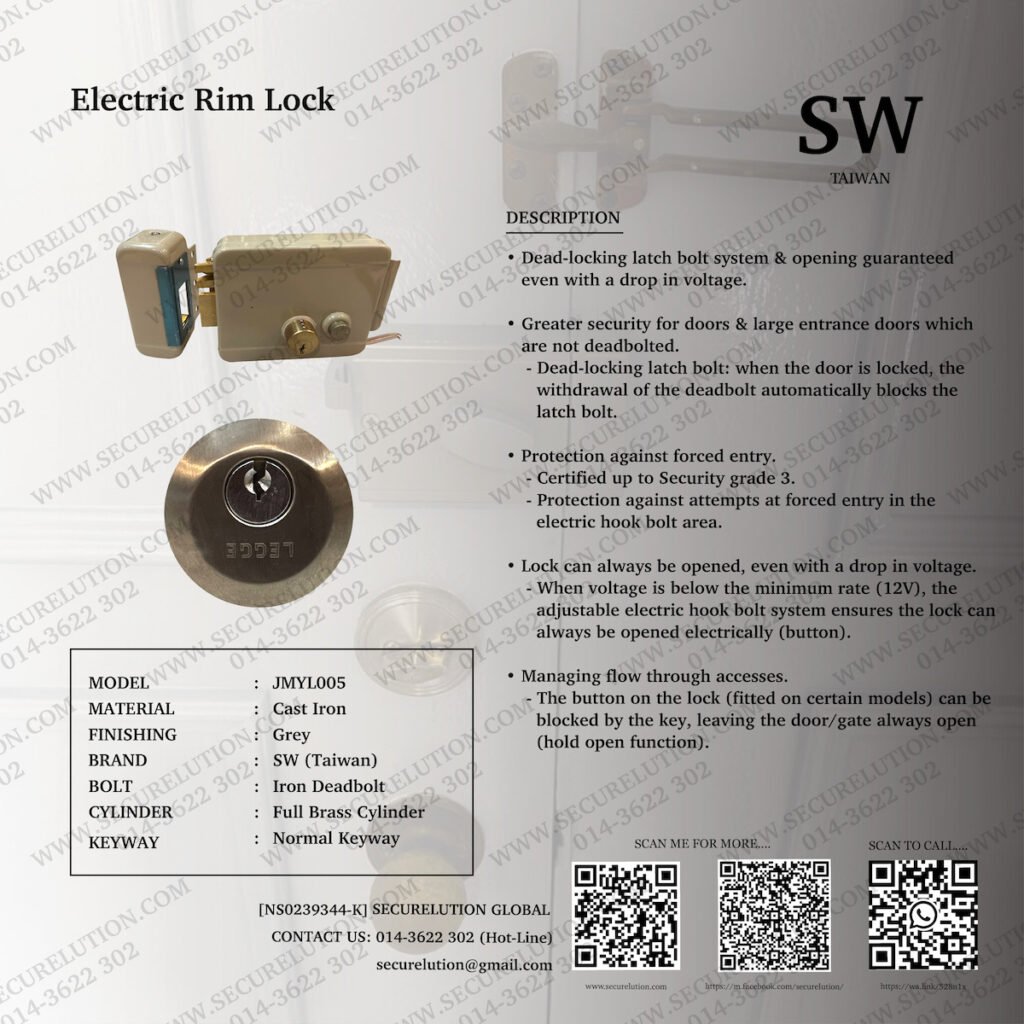 Securelution Global | Electric Rim Lock