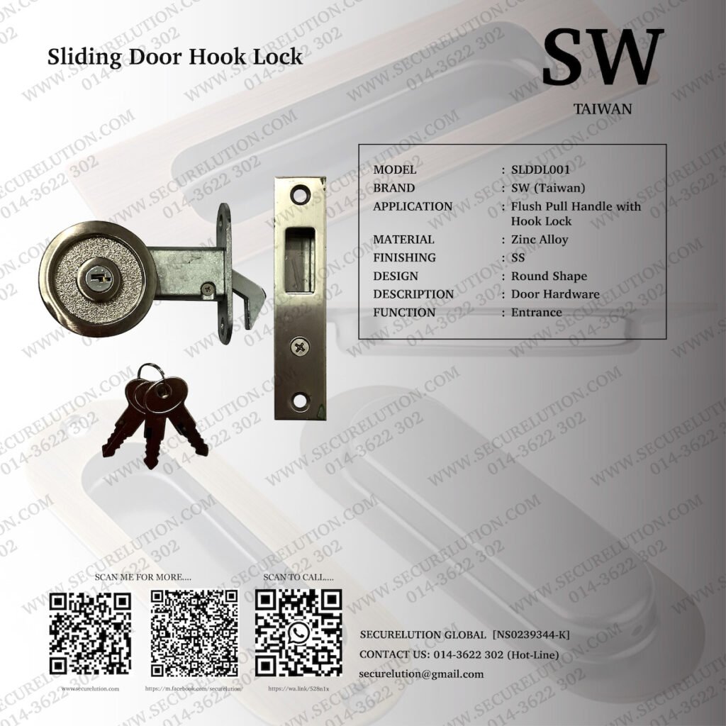 Securelution Global | Sliding Door Hook Lock