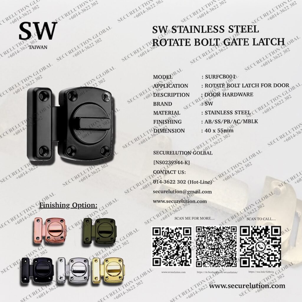 Securelution Global | MTNL Stainless Steel SUS304 Surface Bolt