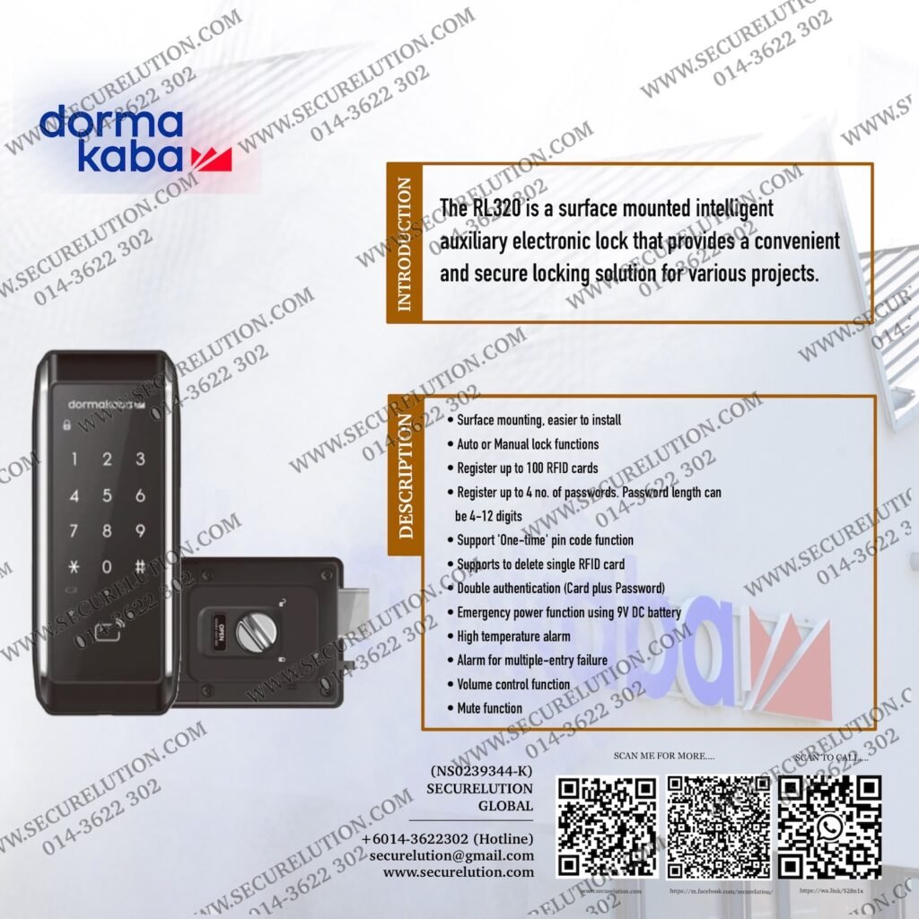 Securelution Global | Dormakaba RL320 Digital Door