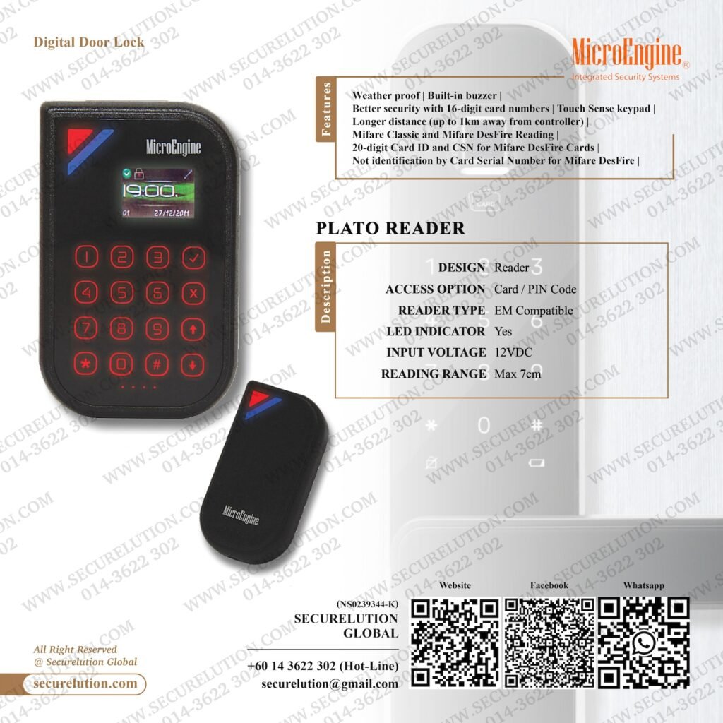 Securelution Global | Microengine Plato Reader Digital Lock
