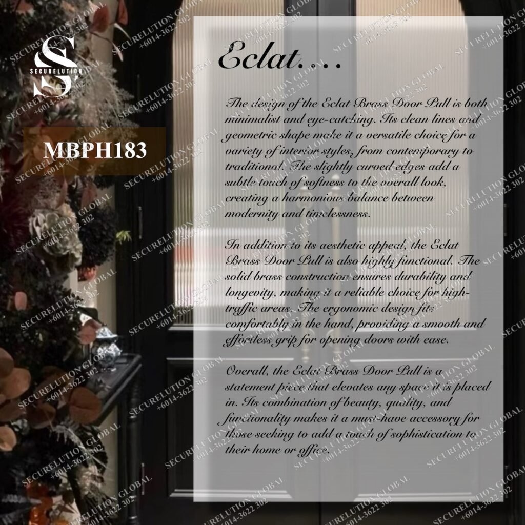 Securelution Global | SOLID BRASS MAIN DOOR PULL HANDLE